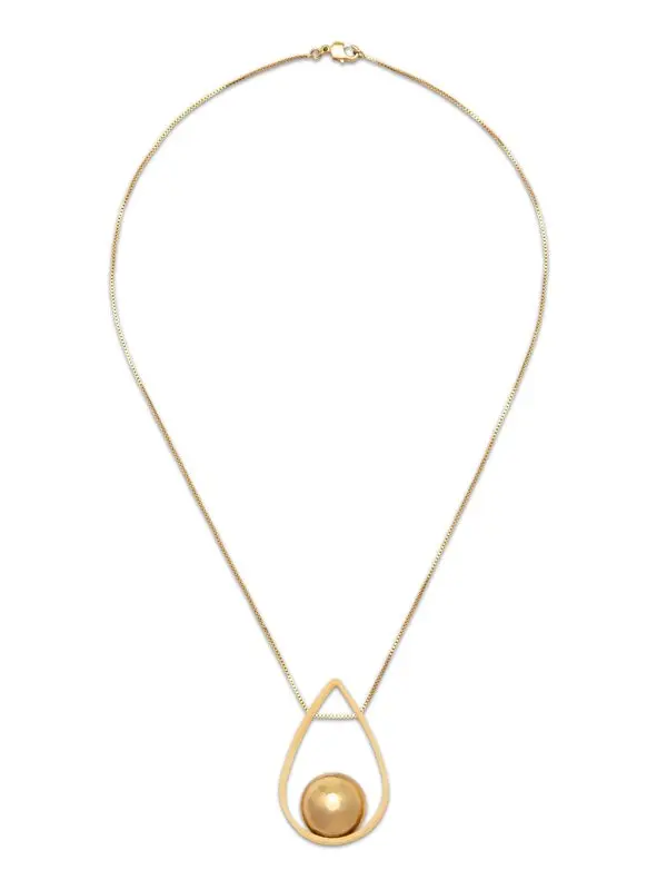 JAREDJAMIN Orbita Swing Pendant Necklace - Gold