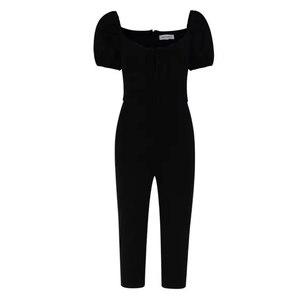 CIRCULAR PATH Jill Romper - Black