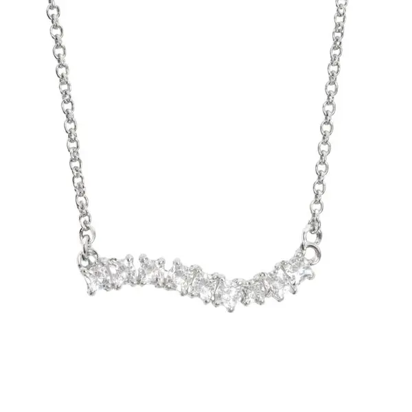UCHI & SOTO Nami Stone Wave Necklace - Silver