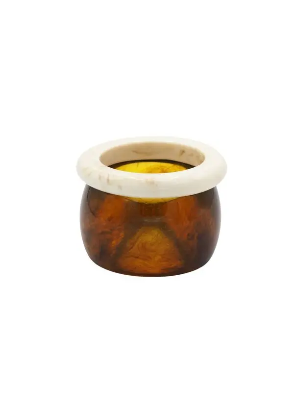SITA NEVADO Resin Bracelet Set - White/brown