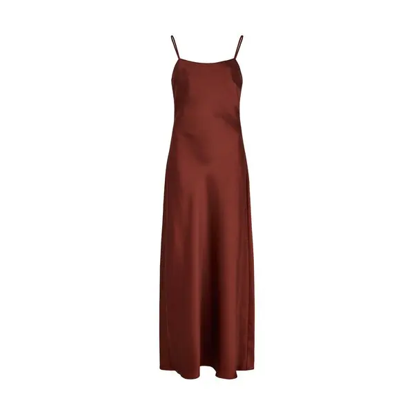 LILY AND LIONEL Roxy Spaghetti Strap Maxi Dress - Brown