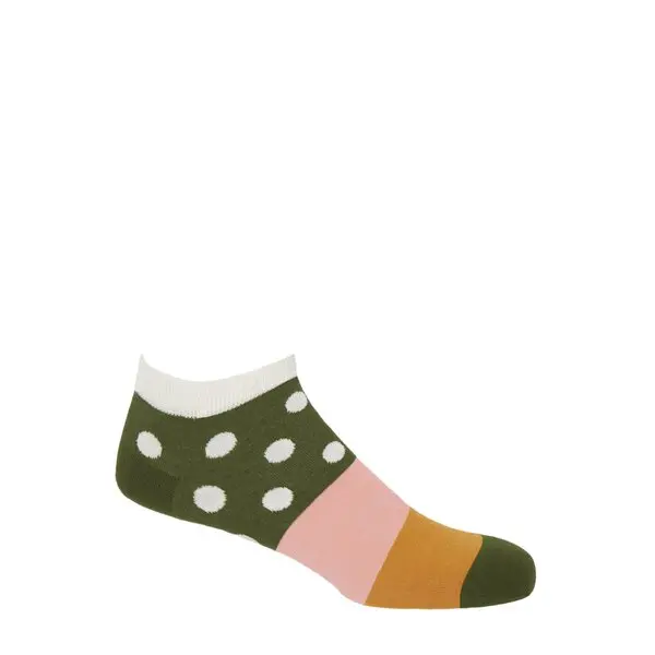 PEPER HAROW - MADE IN ENGLAND Mayfair Trainer Socks - Green