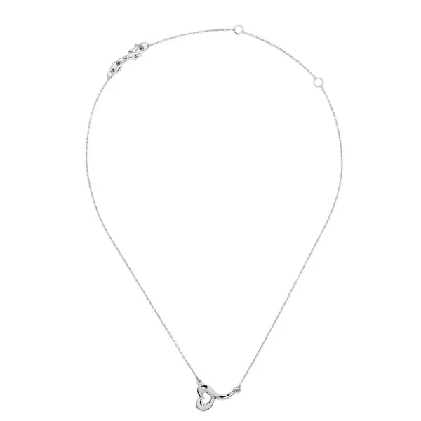 POTOSKA Love Heart Short Necklace - Silver