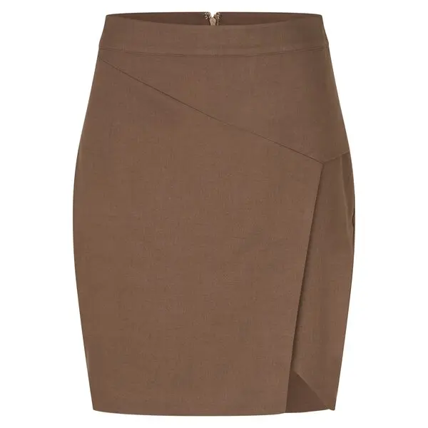 MARY DICKOW Stine Asymmetrical Printed Skirt