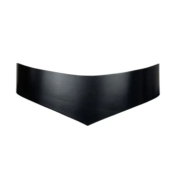 HAUTE CUIR Slim Vixen Leather Belt - Black
