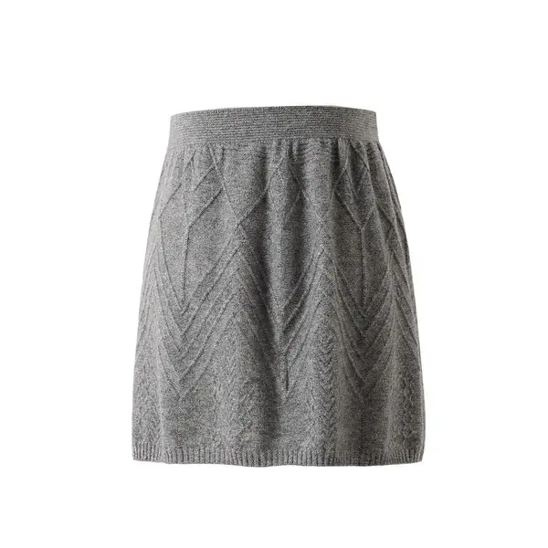 FULLY FASHIONING Verena Cashmere Mini Skirt