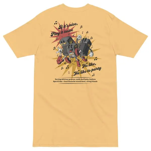 ANCHOR & CREW Heavy Cotton Embroidered T-shirt - Gold/yellow
