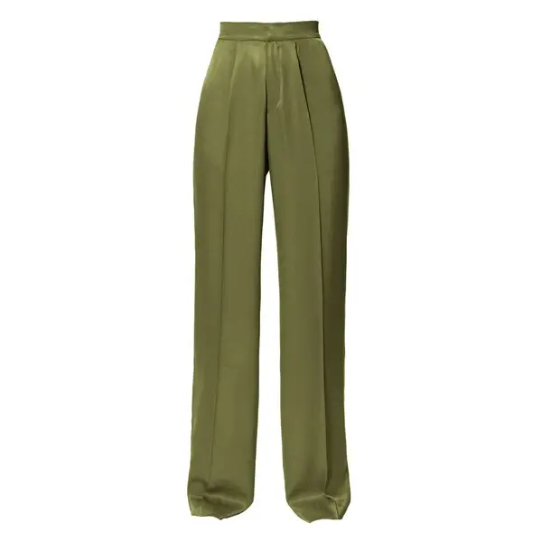 AGGI BY HALEWSKI Jessie Satin Trousers - Green