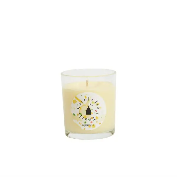 CAROLA FRA I TRULLI Neutrals Scented Soy Wax Candle Fragrance Citrous Grove - Orange/yellow