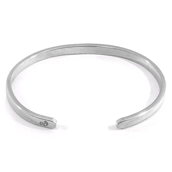 ANCHOR & CREW Reynolds Element Midi Geometric Bangle - Silver