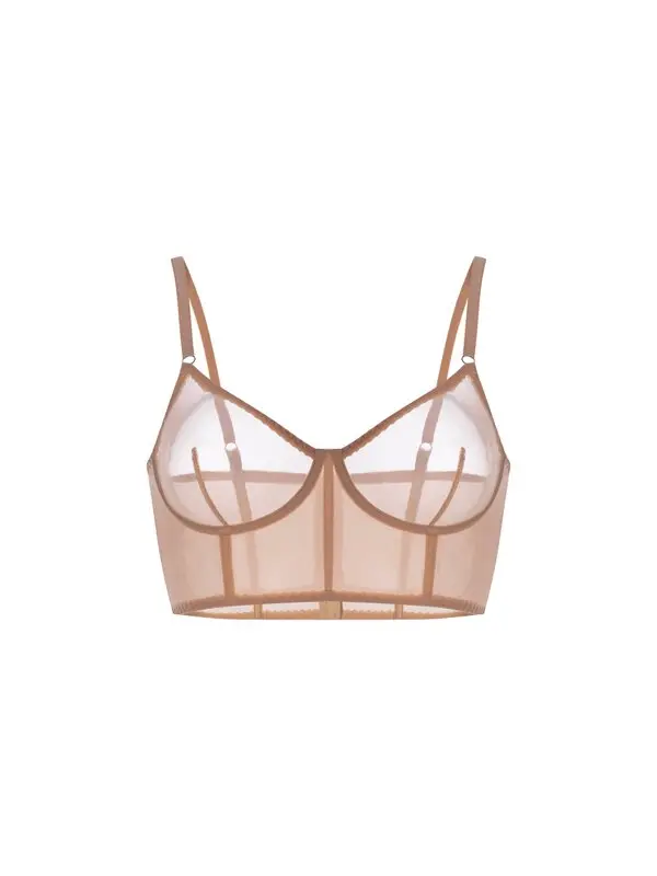 ZHILYOVA Neutrals Unnamed Corset Bra - Beige