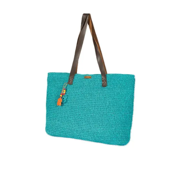 SPRINGMOONATELIER Handcrafted Raffia Tote