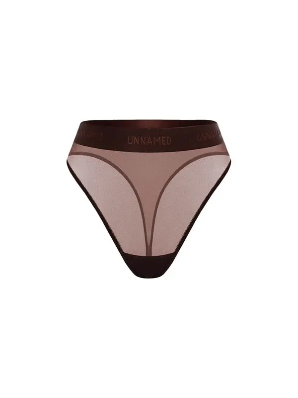ZHILYOVA Hanna Gravity High-waisted Thong - Brown
