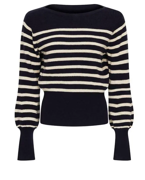 GUINEA Breton Lurex Stripe Jumper