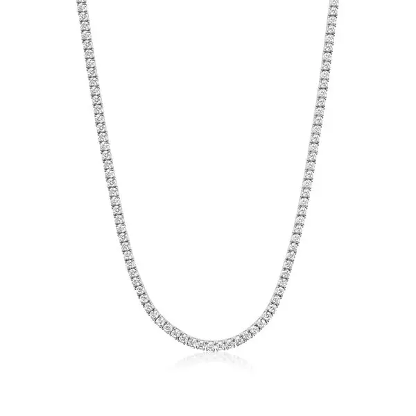 NIALAYA JEWELRY Tennis Necklace - Silver