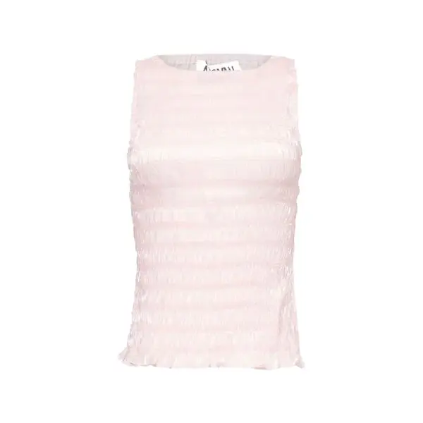 AMY LYNN Shirred Sleeveless Top - Pink