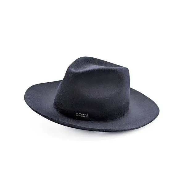 DORIA 1905 Montana Wool Felt Drop Hat - Blue