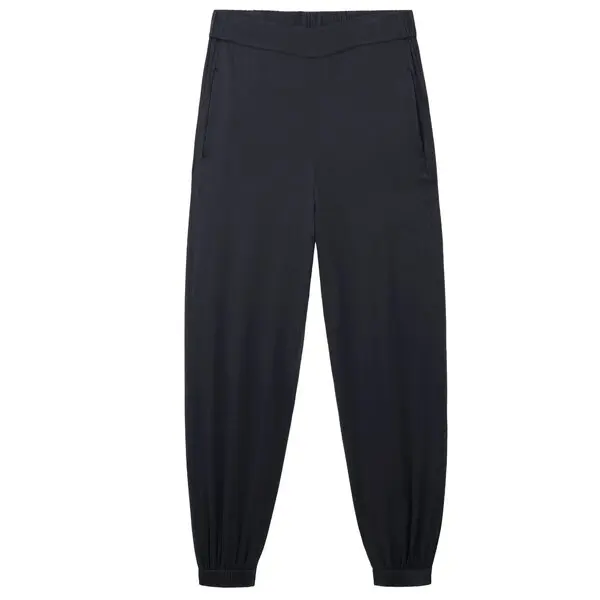 MAMU DREAM Washable Organic Stretch Silk Cuffed Joggers