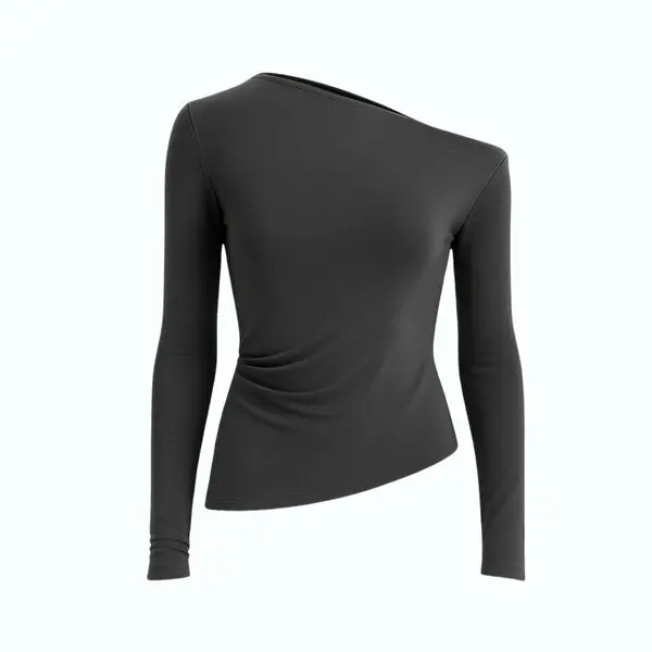 MONLICIA One-shoulder Draped Top