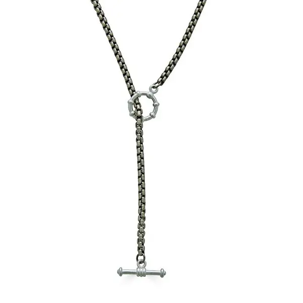 LONI PAUL JEWELRY Box Chain Lariat Necklace Or Bracelet - Silver