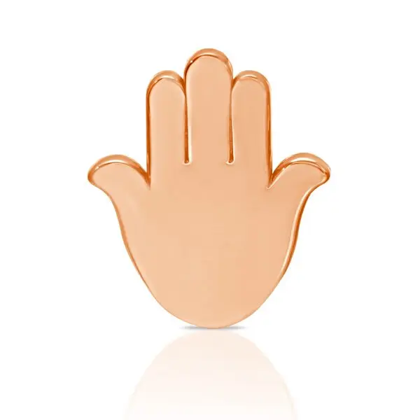 Maya Brenner Designs 14k Hamsa Stud - Rose Gold