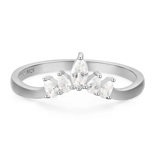 AZURA JEWELRY NEW YORK Supreme White Topaz Vermeil Ring - Silver