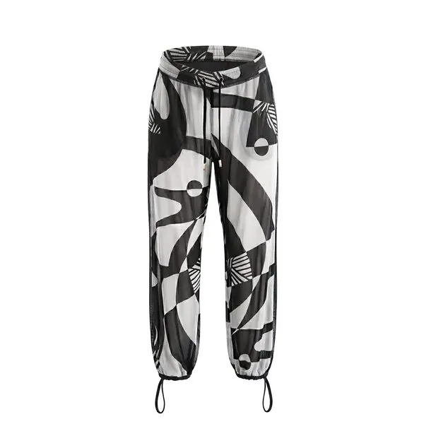 SEROTONE SWIM Mesh Drawcord Joggers Geo