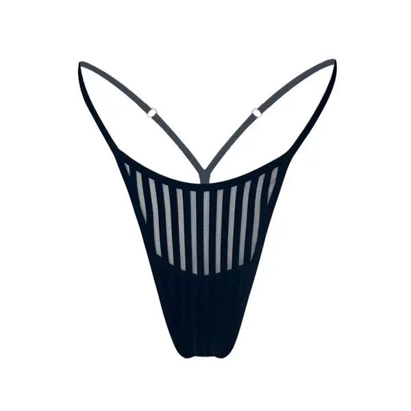 MONIQUE MORIN LINGERIE Vertigo Micro-g Thong - Black