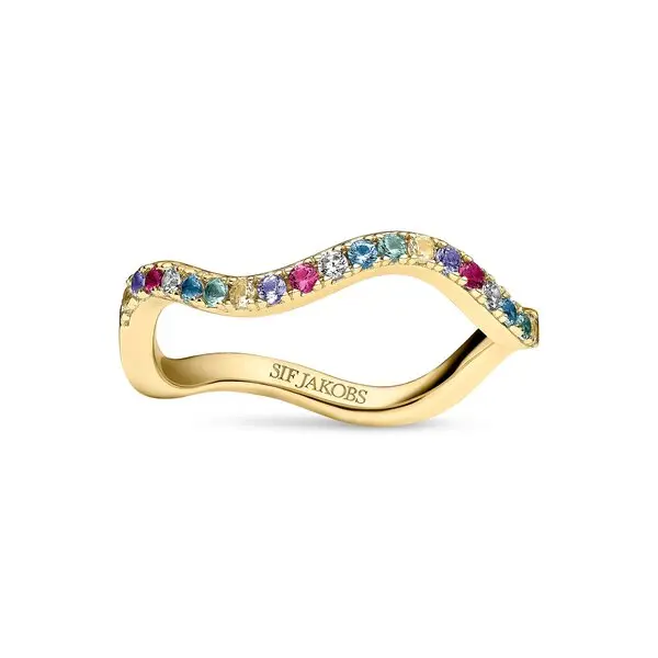 SIF JAKOBS JEWELLERY Ellera Waves Ring - Gold