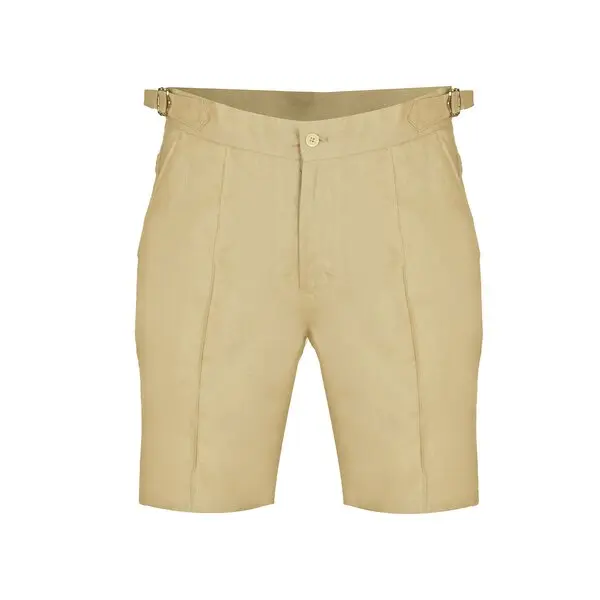 DAVID WEJ Hugo Linen Short With Side Adjuster - Beige