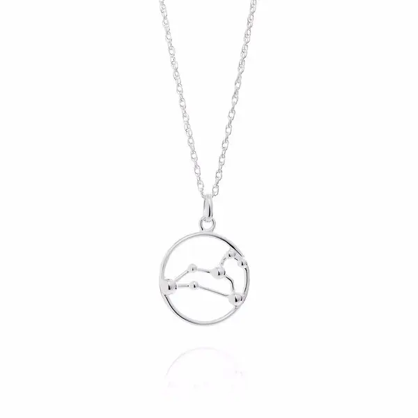 YASMIN EVERLEY JEWELLERY Leo Astrology Pendant Necklace - Silver