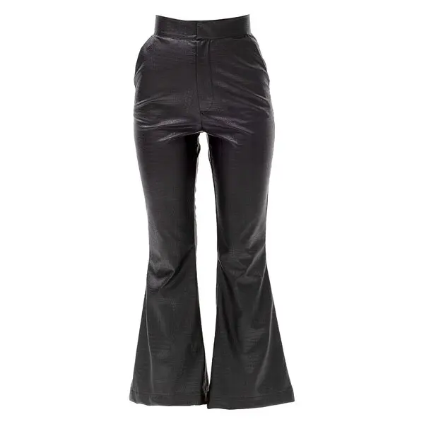 MAISON BOGOMIL Bell Bottom Faux Leather Trousers