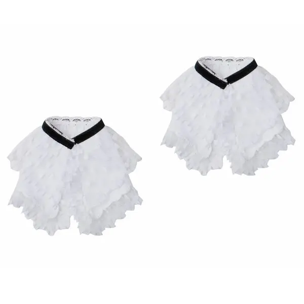 AZIMA MUSAYEVA Genevieve Cuffs - White/black