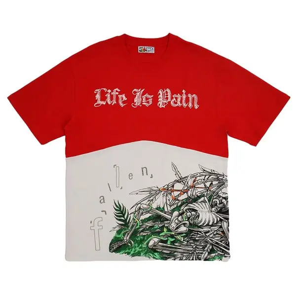 VERYRARE Life Is Pain Two-tone Tee - White