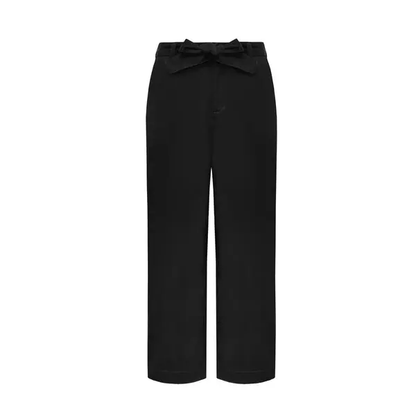 MANDRAGORA Remo Cropped Straight-leg Trousers - Black