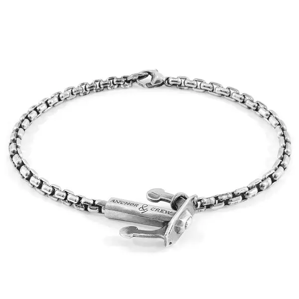ANCHOR & CREW Union Anchor Chain Bracelet - Silver