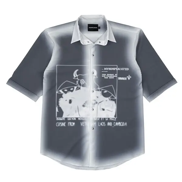 MYSIMPLICATED Short Sleeve Shirt With Laos Design