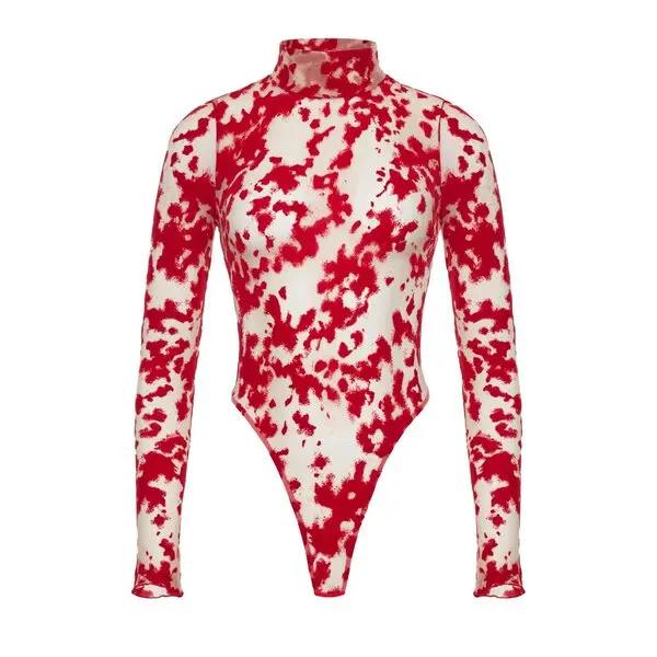 PERILLA Harlow Long Bodysuit - Red