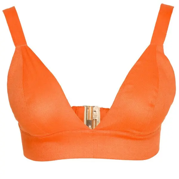 OFUURE Linen Azure Bra Top - Orange