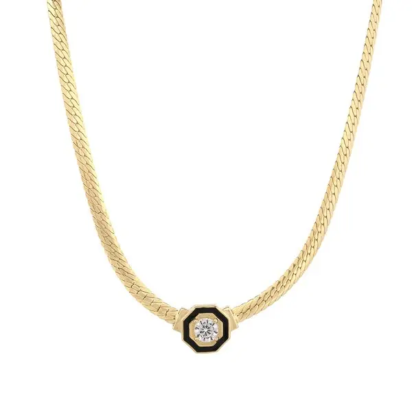 EBRU JEWELRY Soul Shine & Diamond Choker Necklace - Gold