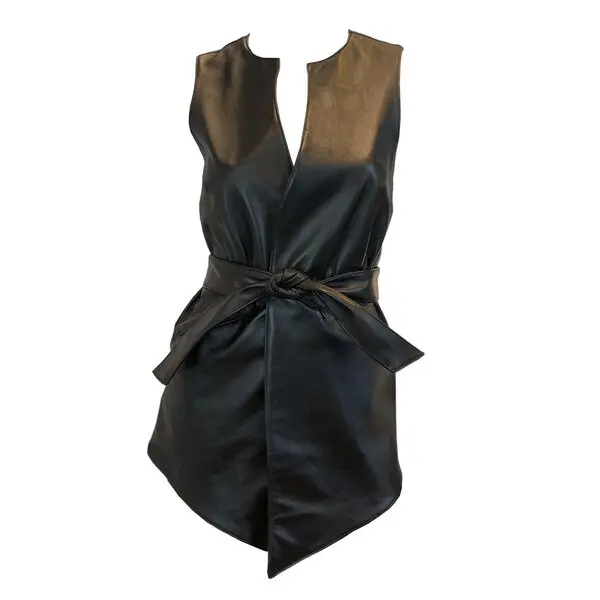 SNIDER Bark Leather Vest