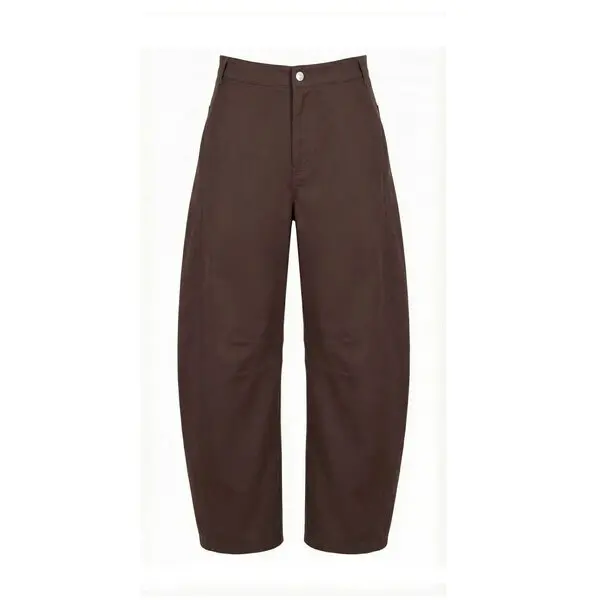 NOOKI DESIGN Binx Barrel Leg Trousers - Brown