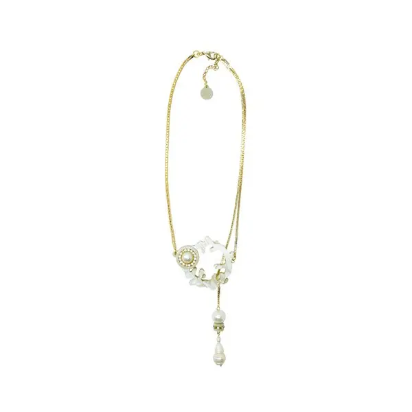 GISSA BICALHO Handmade Chain Necklace - Orange