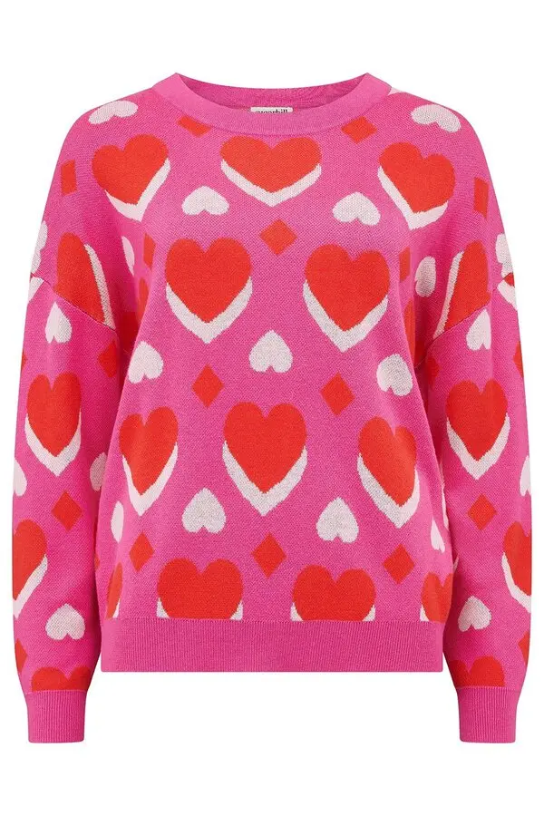 SUGARHILL BRIGHTON Andi Sweater Geo Hearts