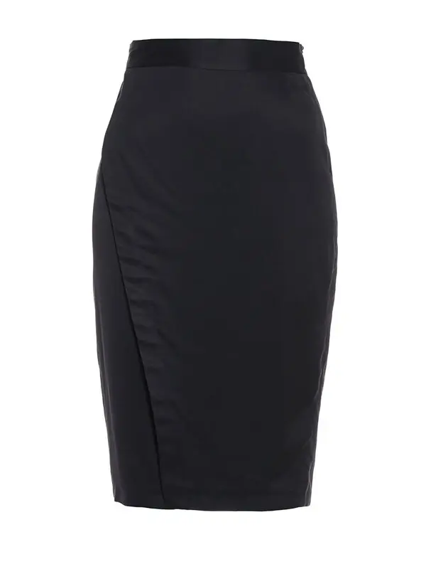 HELENE GALWAS Berta Wrap Pencil Skirt - Black