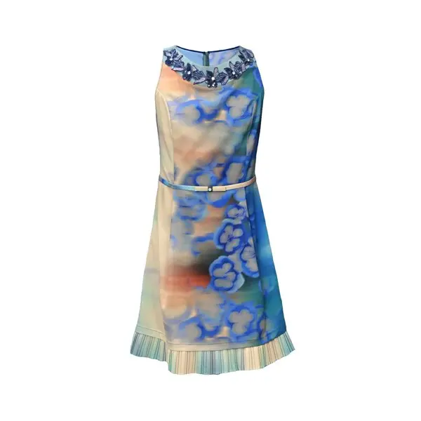 LALIPOP DESIGN Stylised Floral Print Mini Dress