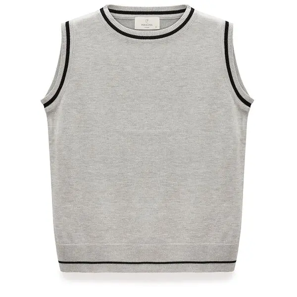 PERALUNA Rina Knit Sleeveless Blouse