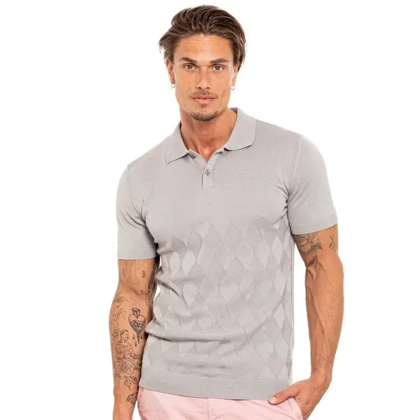 EIGHT X Argyle Knit Polo