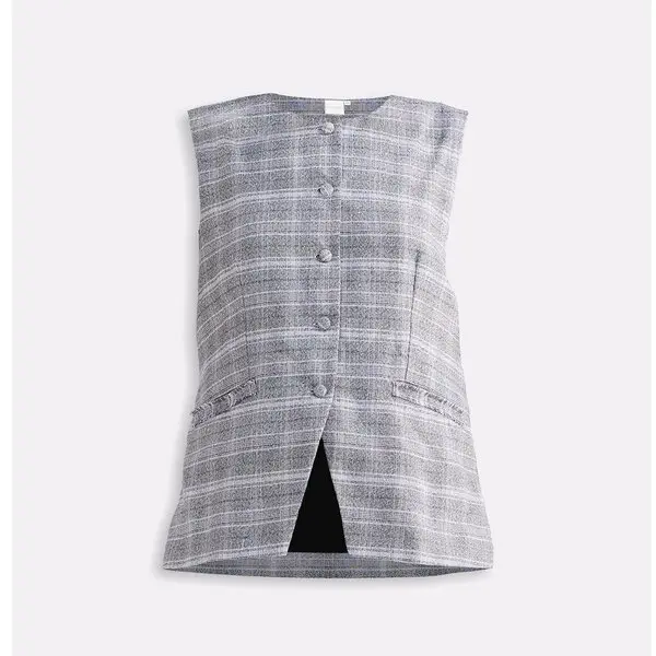 REISTOR Cotton Tweed Vest Jacket