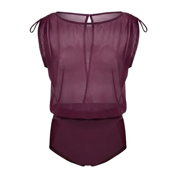 SEROTONE SWIM Mesh Top One Piece - Red